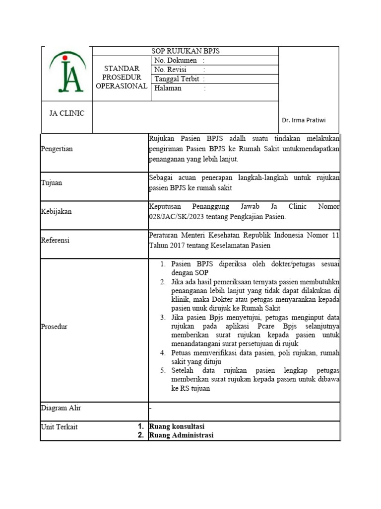 Sop Rujukan BPJS | PDF