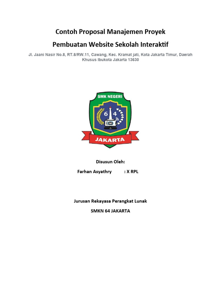 Contoh Proposal Manajemen Proyek EZ Banget | PDF