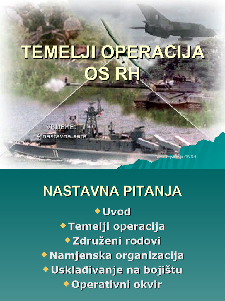 002temelji Operacija OS RH | PDF