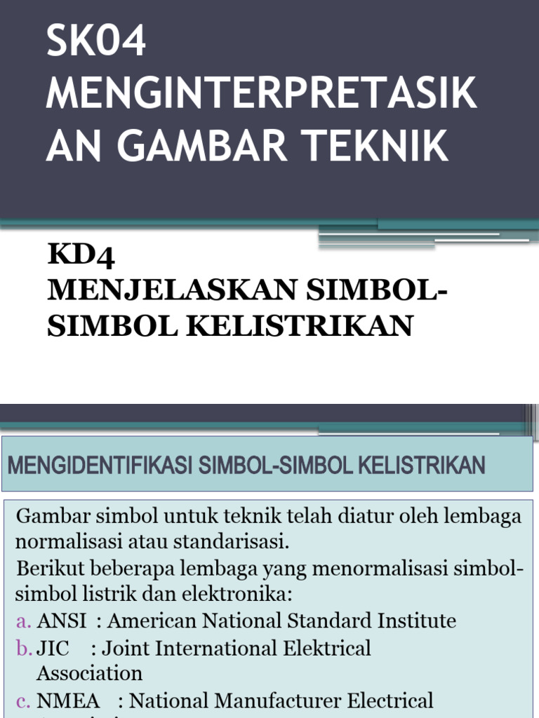 Simbol Kelistrikan dan Fungsinya | PDF | Teknologi & Rekayasa