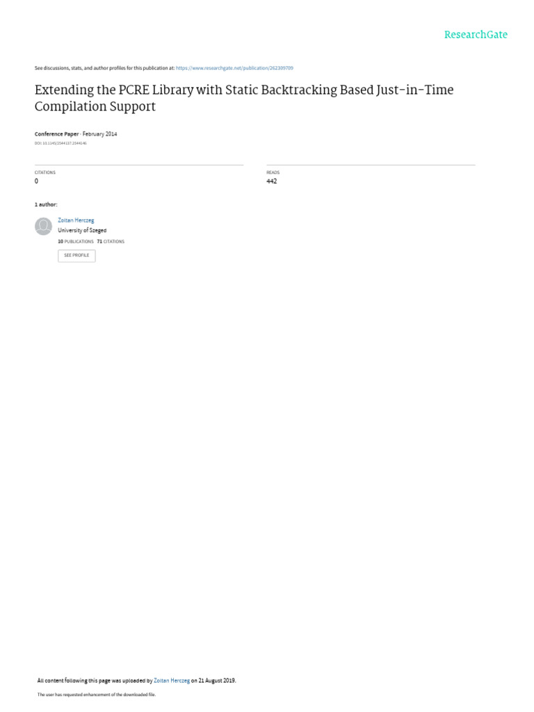 Pcre Jit | Download Free PDF | Regular Expression | Compiler Pcre Jit | Download Free PDF | Regular Expression | Compiler