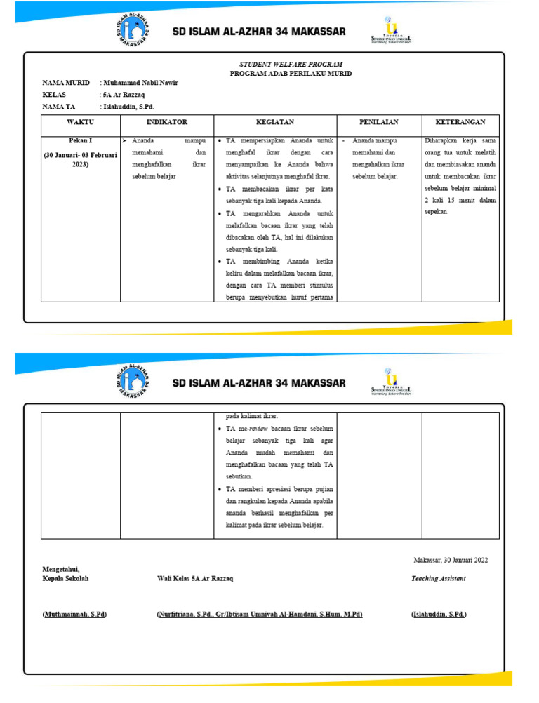 Program - Adab Part 1 | PDF