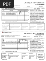 Late Course Addition Procedures Guide | PDF | Academic Term | Privacy