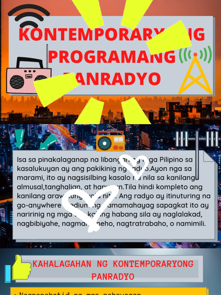 Kontemporaryong Programang Panradyo | PDF
