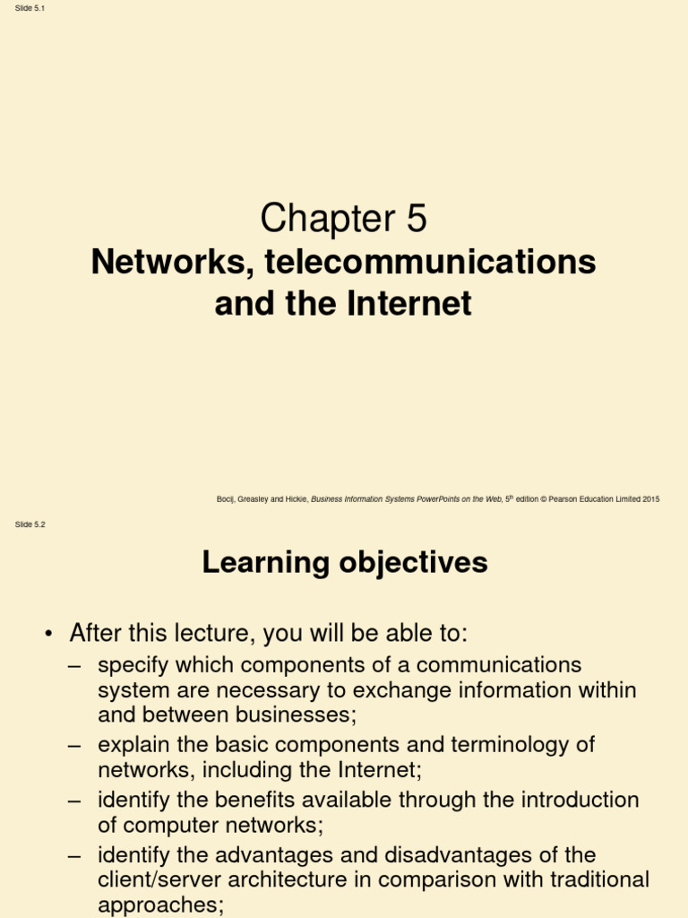 Chap 5 - Networks Telecoms and Internet | Download Free PDF | Computer Network | Internet