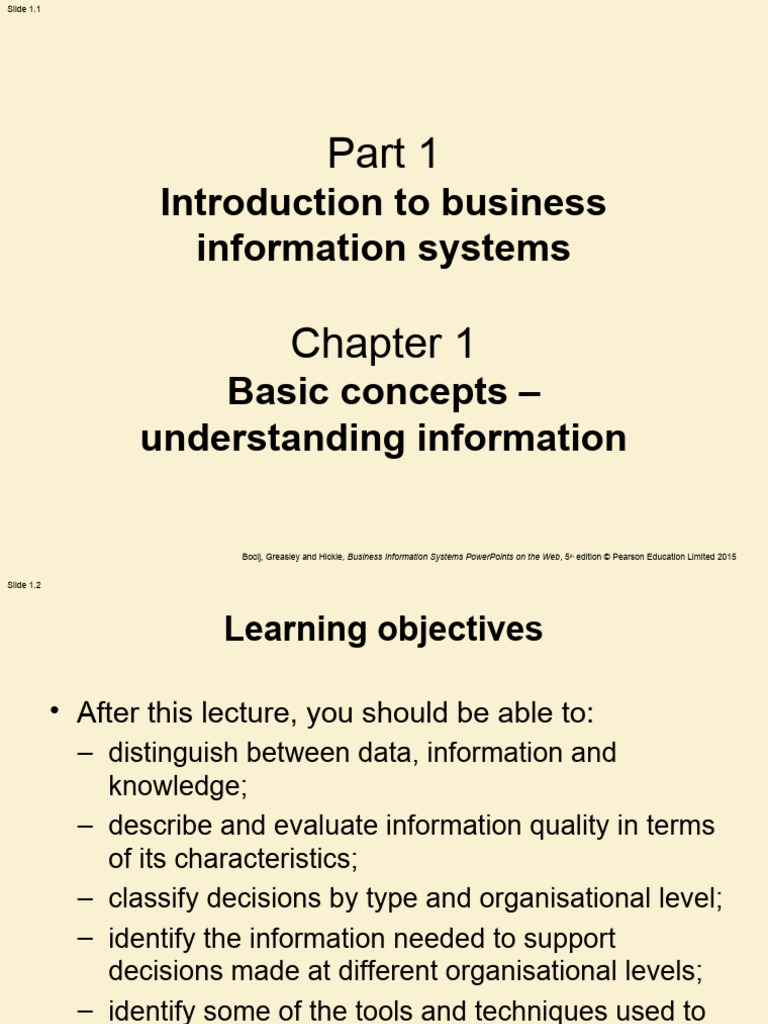 Chap 1 - Basic Concepts | PDF | Knowledge Management | Information