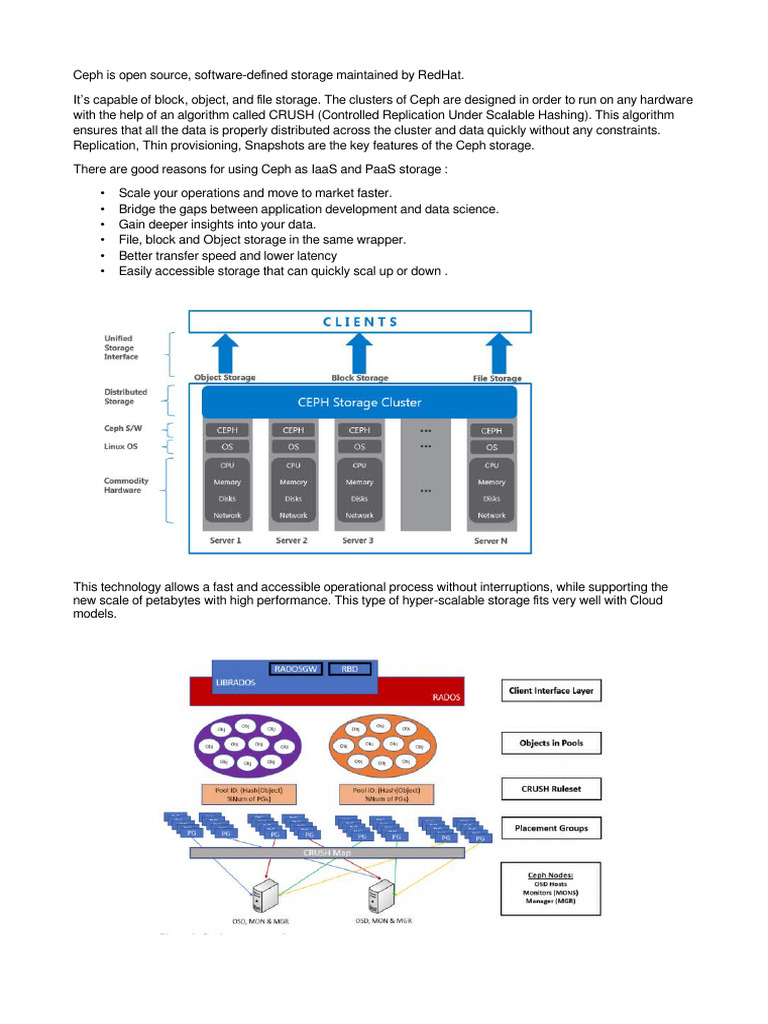 Ceph An Overview | PDF | Information Technology Management | Data ...