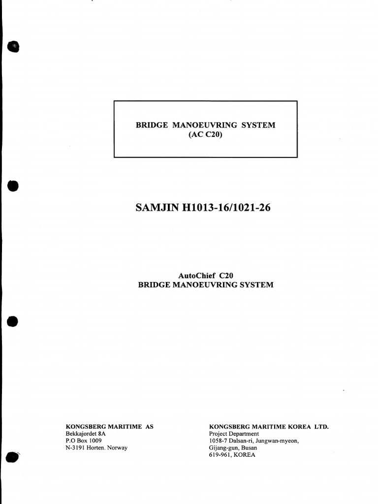 1 Bridge Manoeuvring System | PDF | Programmable Logic Controller ...