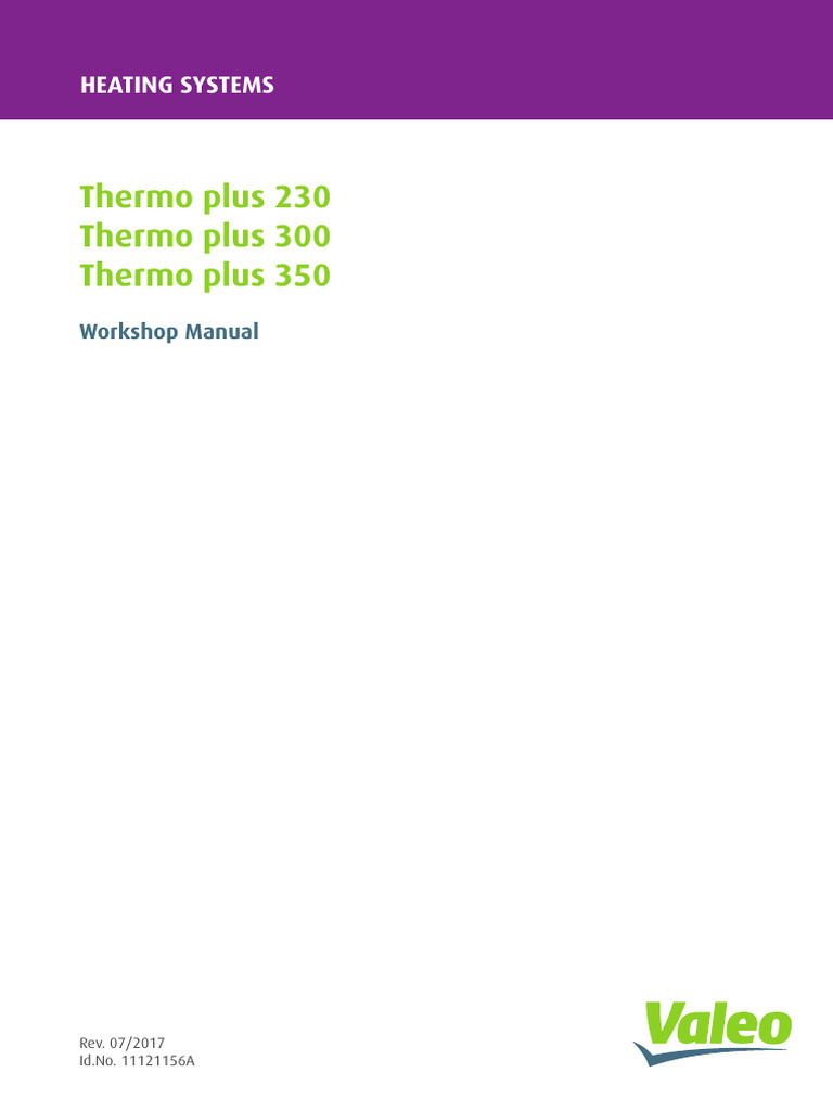 Thermo Plus 230/300/350 Workshop Manual | PDF | Combustion | Diesel Engine