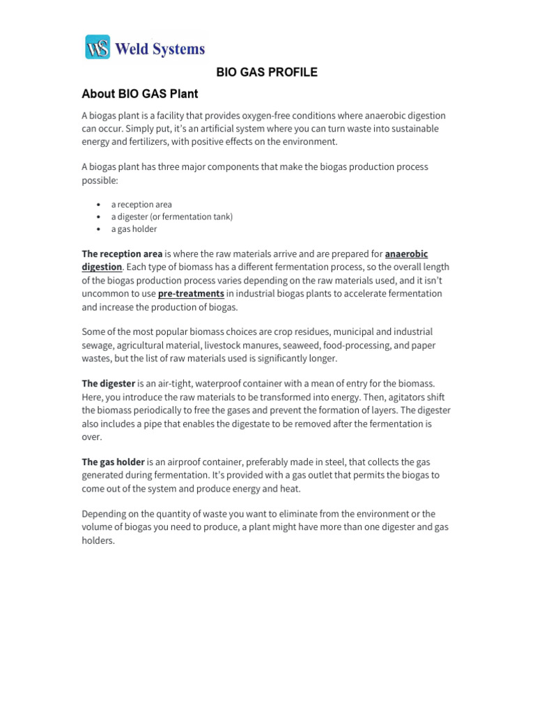 Portable Biogas Plant | PDF