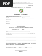 Mfano Wa Barua Ya Mdhamini 1 | PDF