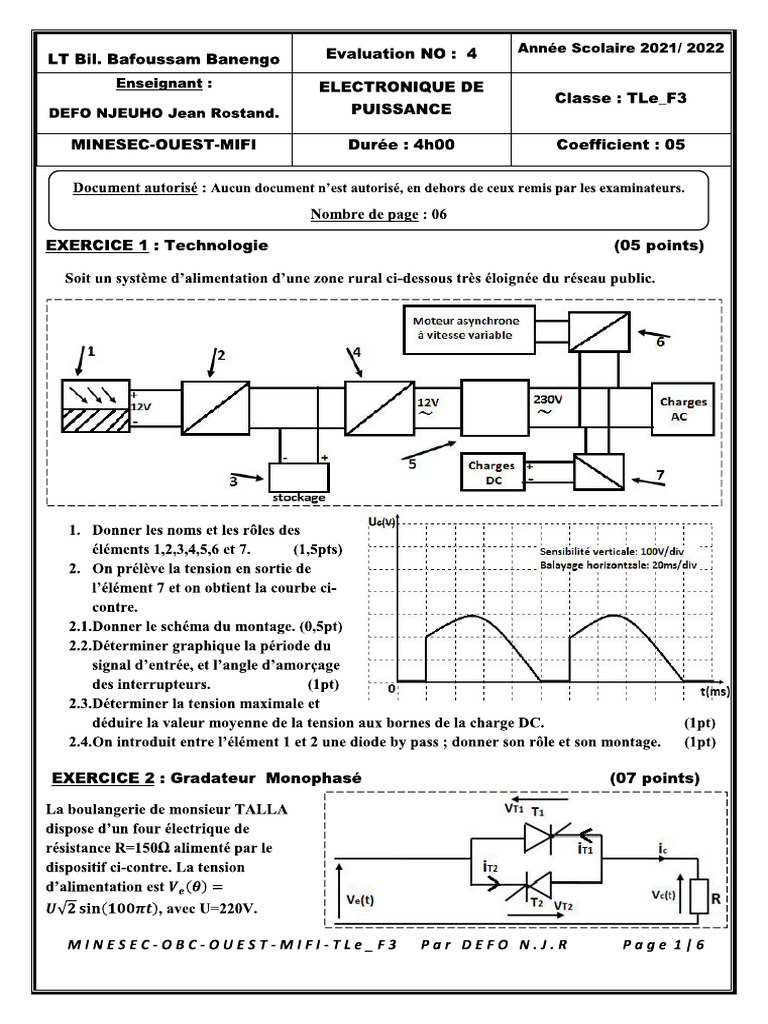4eme - Sequence - ENPU - TLE - F3 - 2022 Imprim | PDF