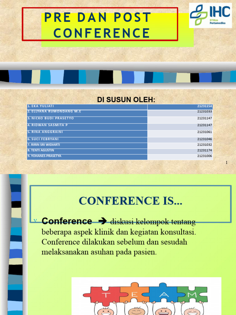 RSPJRSPC - Pre Post Conference Dan Handover | PDF
