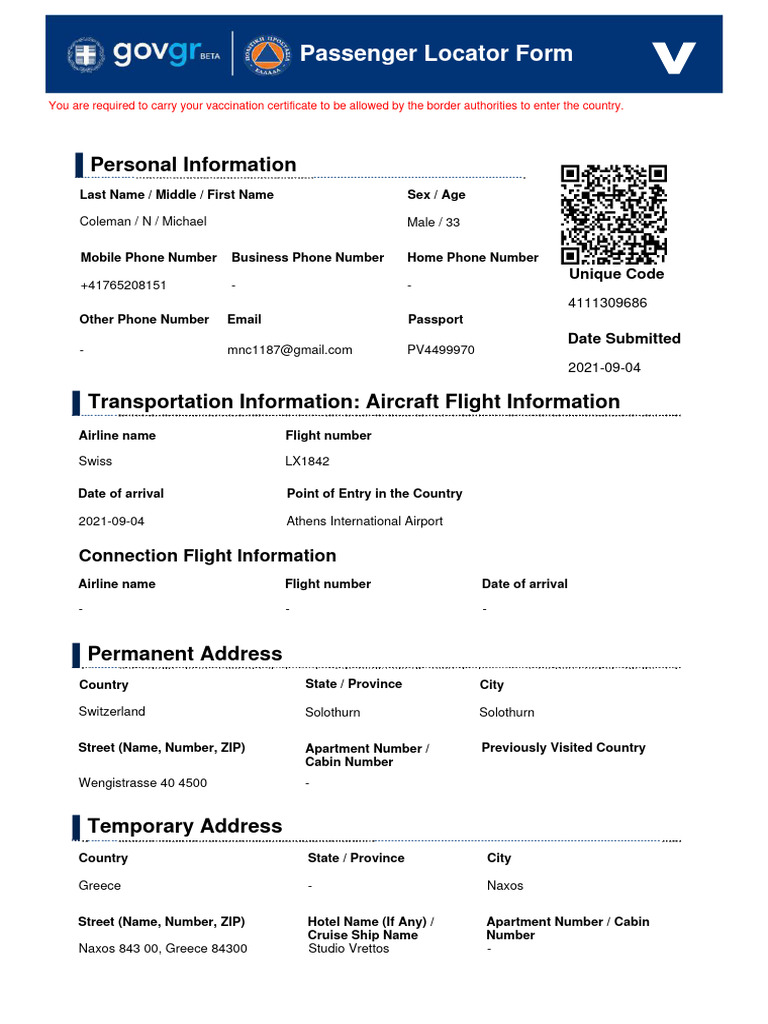 PLF Greece Entry | Download Free PDF | Aviation | Transport