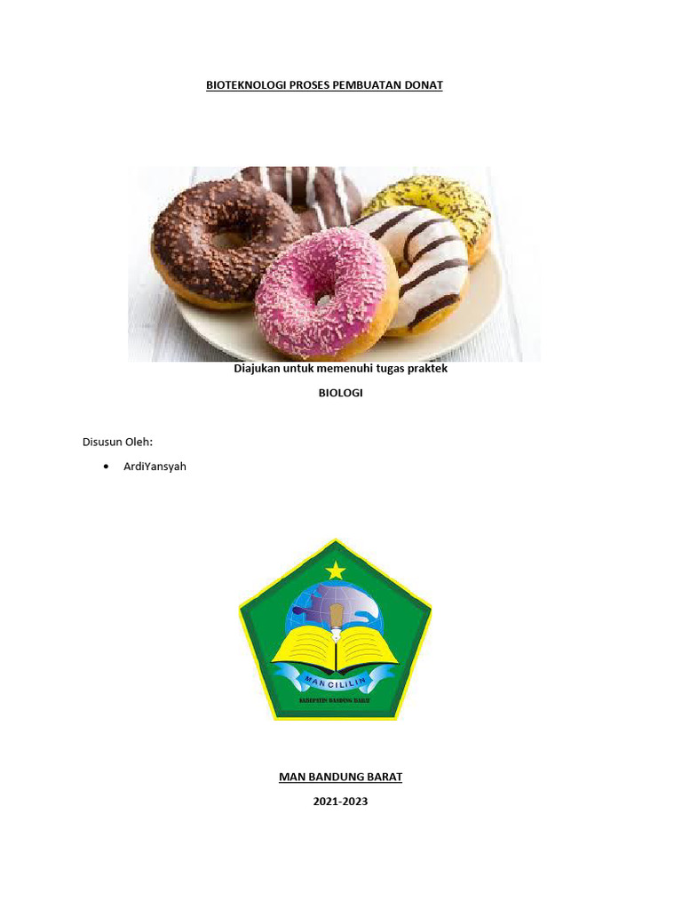 Bioteknologi dalam Pembuatan Donat | PDF