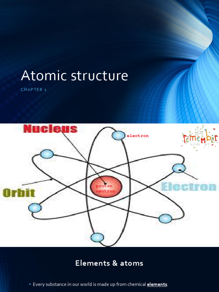 Chapter 1 - Atomic Structure | PDF | Atoms | Atomic Nucleus
