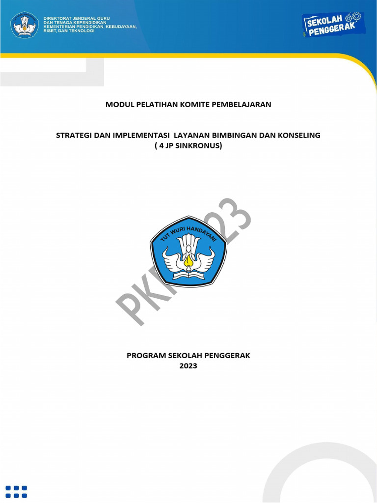 Modul Strategi Dan Implementasi Layanan Bimbingan Dan Konseling | PDF | Karier & Perkembangan | Seni