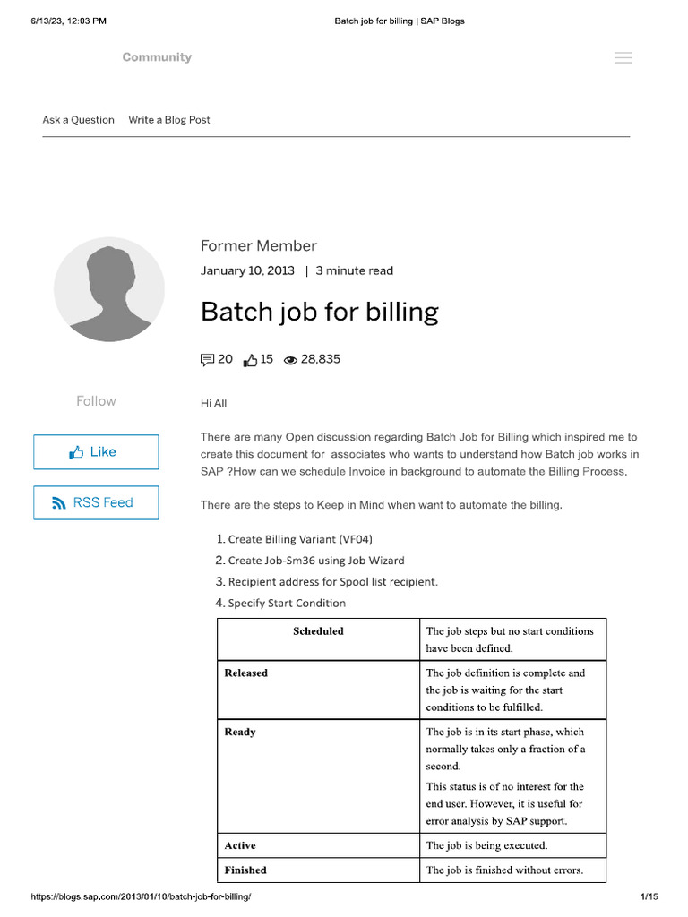 Automatic Billing Process | PDF