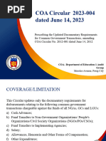 2017 COA Circular No. 2017 001 - Annex A Certification of Expenses Not Requiring Receipts | PDF