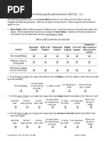 Seattle Angina Questionnaire | PDF | Angiology | Diseases And Disorders