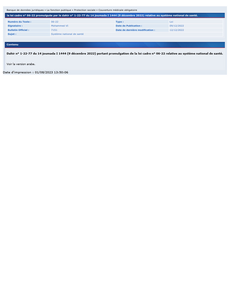 Loi - 06-22 (FR) | PDF