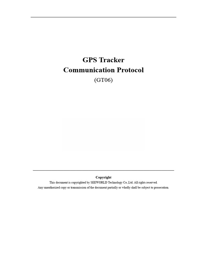 GPS Tracker Communication Protocol | PDF | Network Packet | Global ...