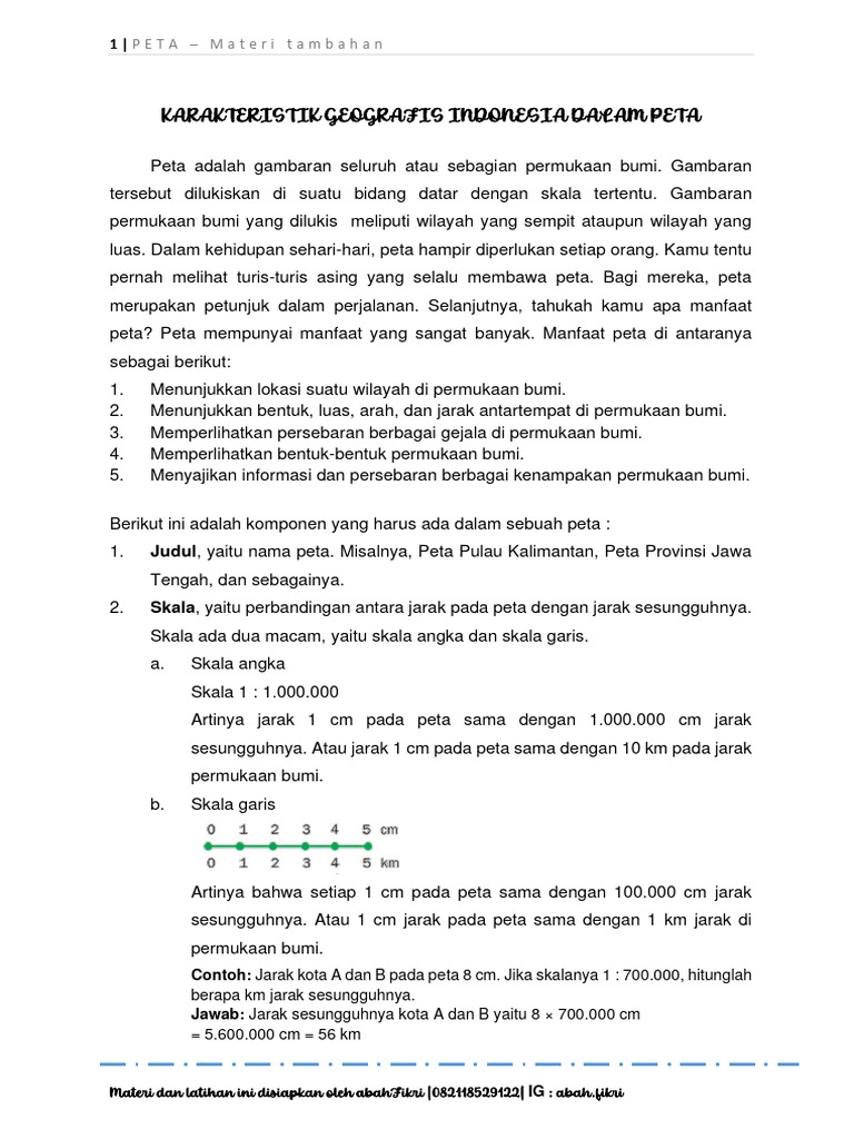 Bahan Ajar IPS MAteri Peta1 | PDF