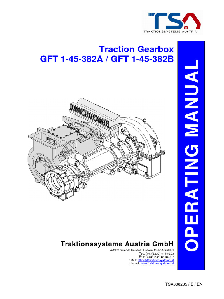 Traction Gearbox | PDF | Gear | Bearing (Mechanical)