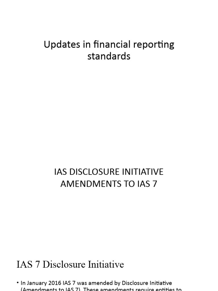 Ias 7 | PDF | International Financial Reporting Standards | Financial Statement