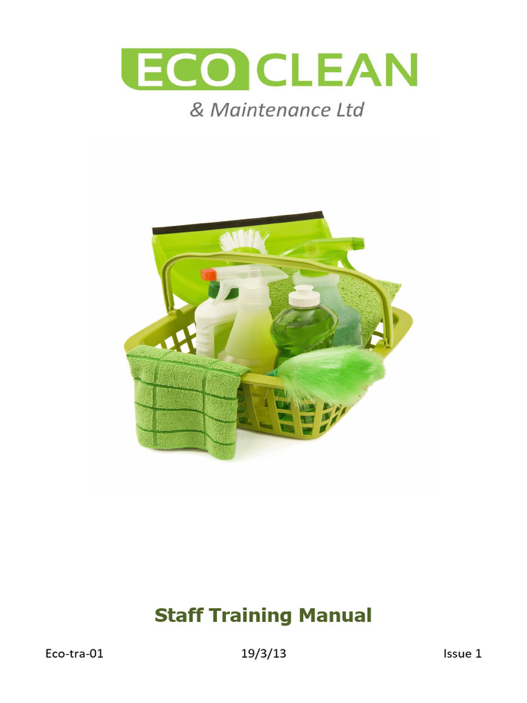 Staff Training Manual A5 (Eco-Tra-01) | PDF | Vacuum Cleaner | Personal ...