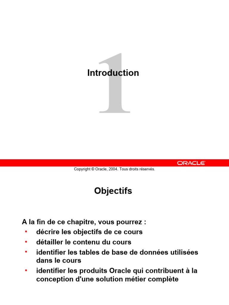 Les01 Introduction | PDF | PL/SQL | Structure de contrôle