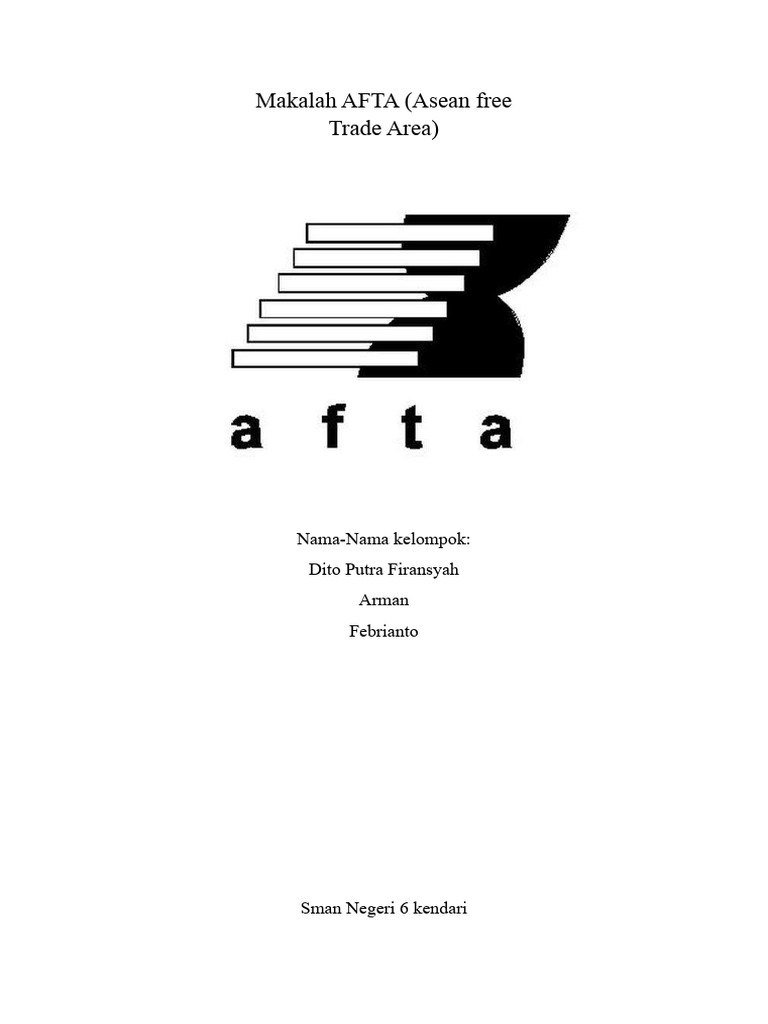 Pengertian dan Tujuan AFTA ASEAN | PDF
