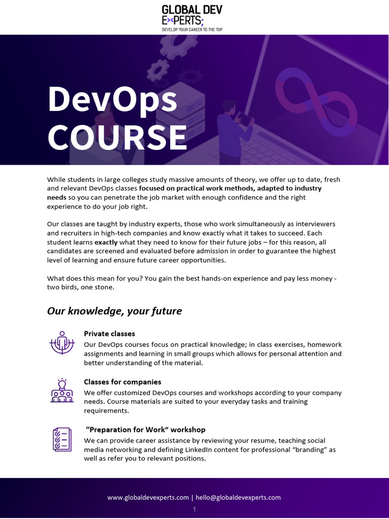 DevOps Courses for Software Pros | PDF | Cloud Computing | Amazon Web ...