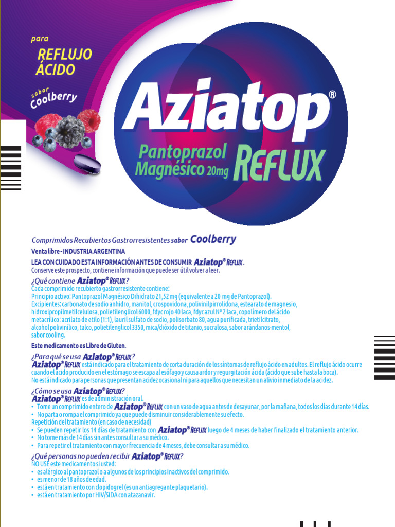 Aziatop Reflux Prospecto | PDF