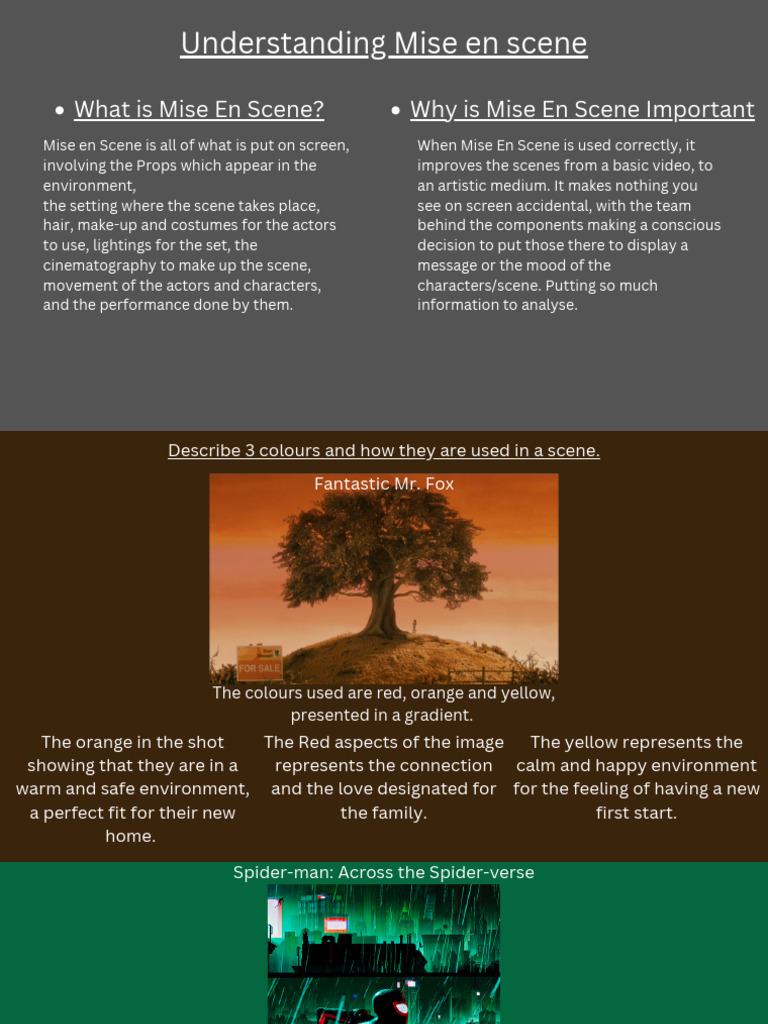 Understanding Mise en Scene | PDF | Art