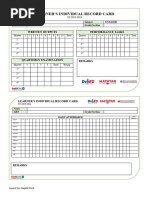 Learner's Individual Record Card Template | PDF