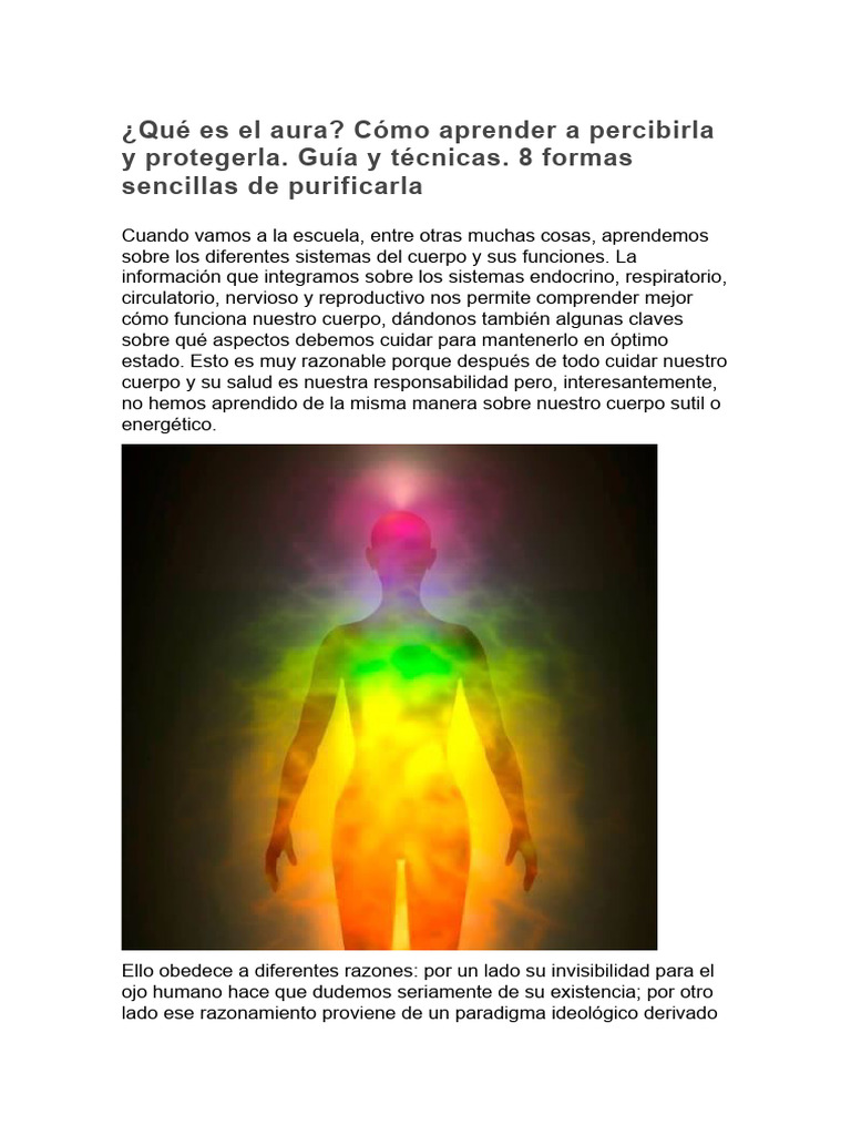 Que Es El Aura | PDF | Aura (paranormal) | Ojo