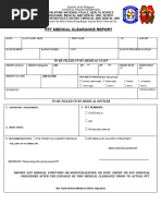 Individual PFT Clearance Card | PDF | Medicine | Clinical Medicine