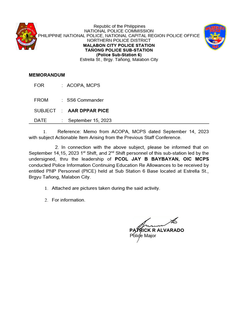 SS6 PICE Re Aloowances To Be Received by Entitled PNP Personnel | PDF