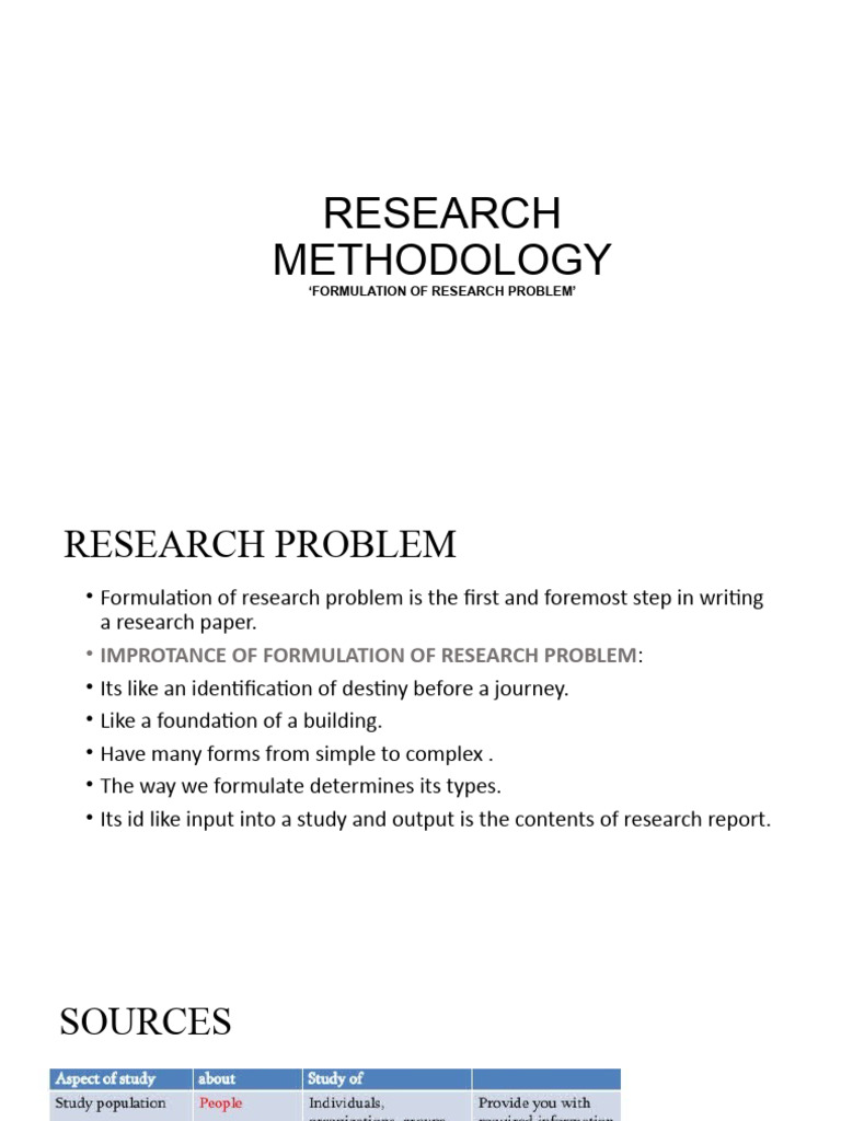 Formulating a Research Problem Steps | PDF | Art