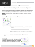 Earthquake Epicenters Using Triangulation Method | PDF | Earthquakes ...