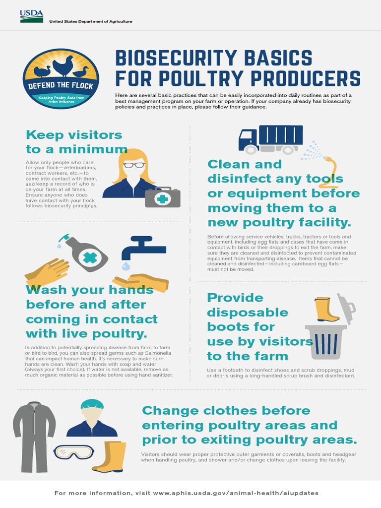 Biosecurity Basics For Poultry Producers | PDF | Clothing | Poultry