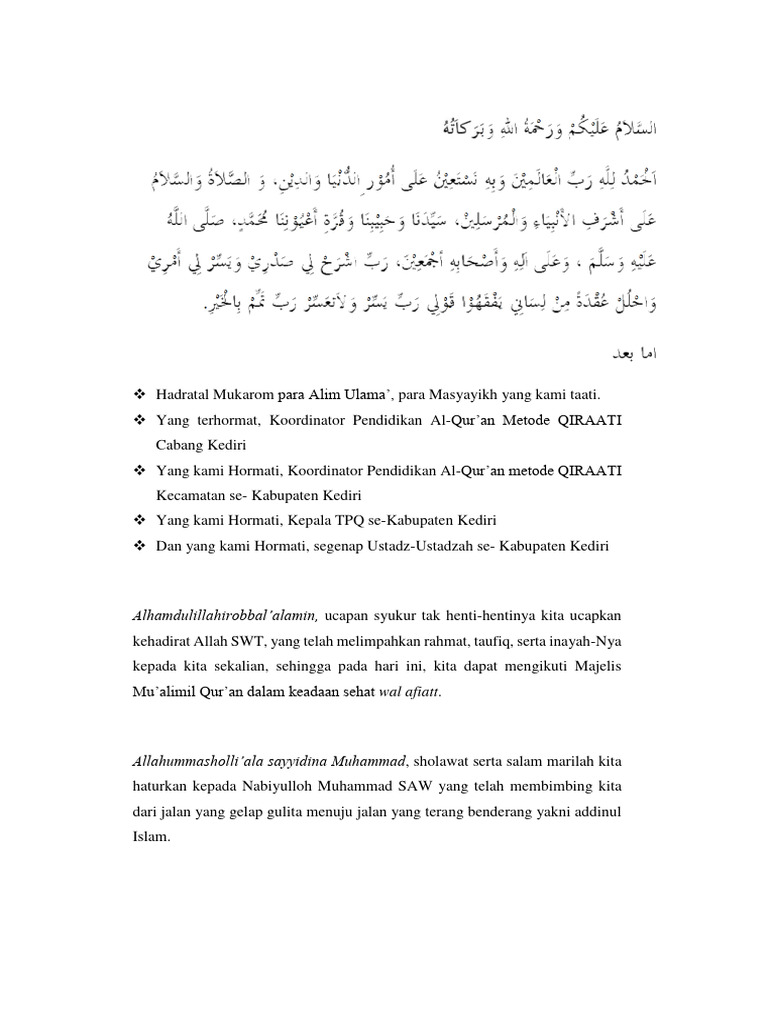 MC MMQ | PDF | Kajian Bahasa Asing | Agama & Spiritualitas