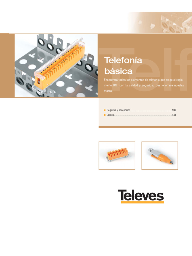 Cables Telefono Televes | PDF | Electricidad | Ingenieria Eléctrica