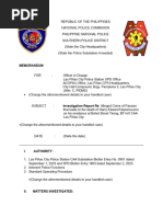 Spot Report Template | PDF | Law Enforcement | Crime & Violence