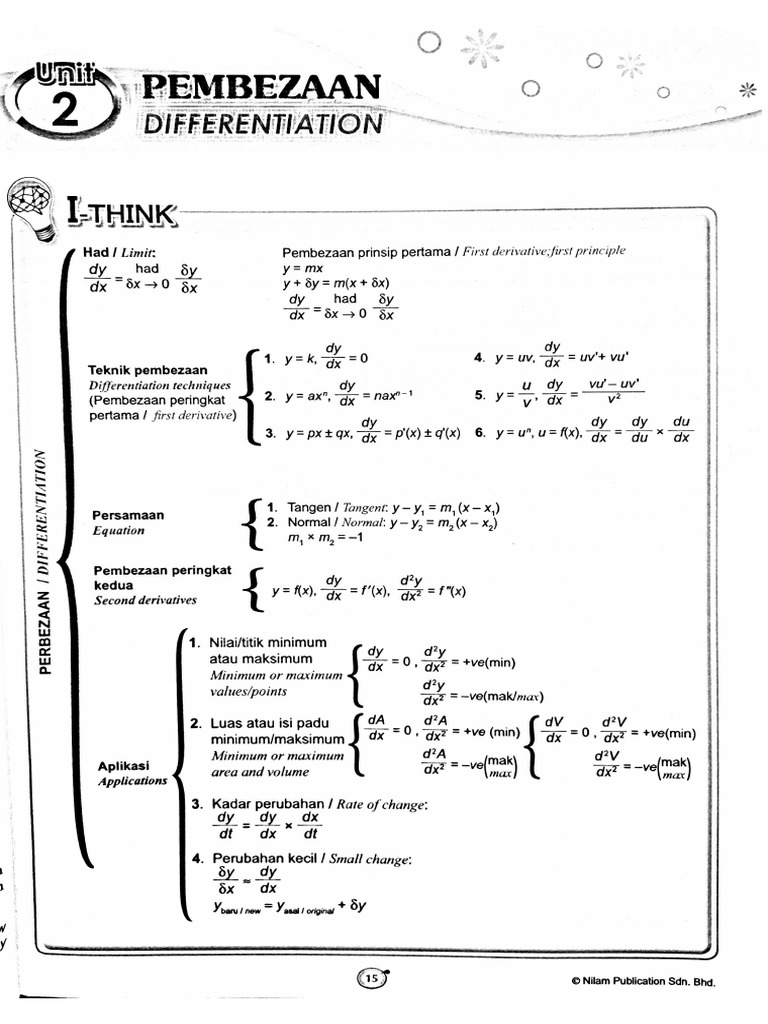 Form 5-Differentiation | PDF