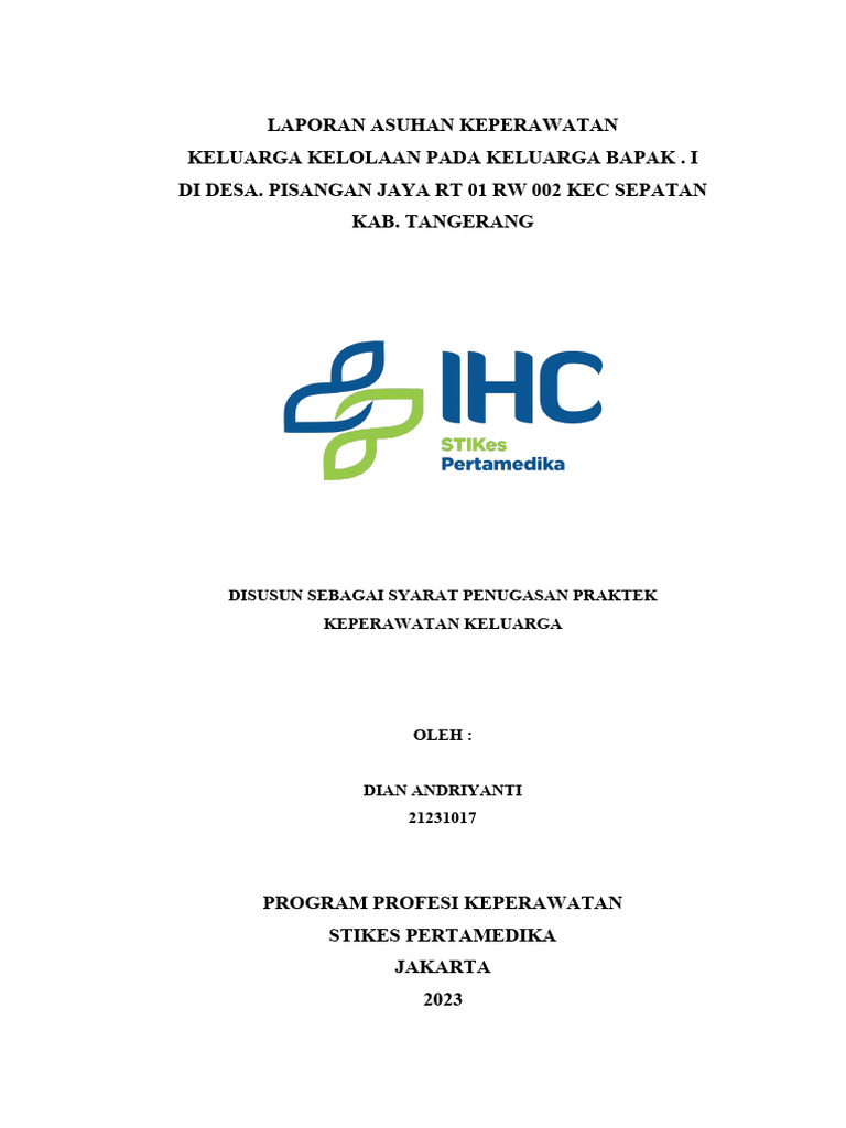 ASKEP KEP KELUARGA + Implementasi DX 1 & 2 DIAN ANDRIYANTI New | PDF