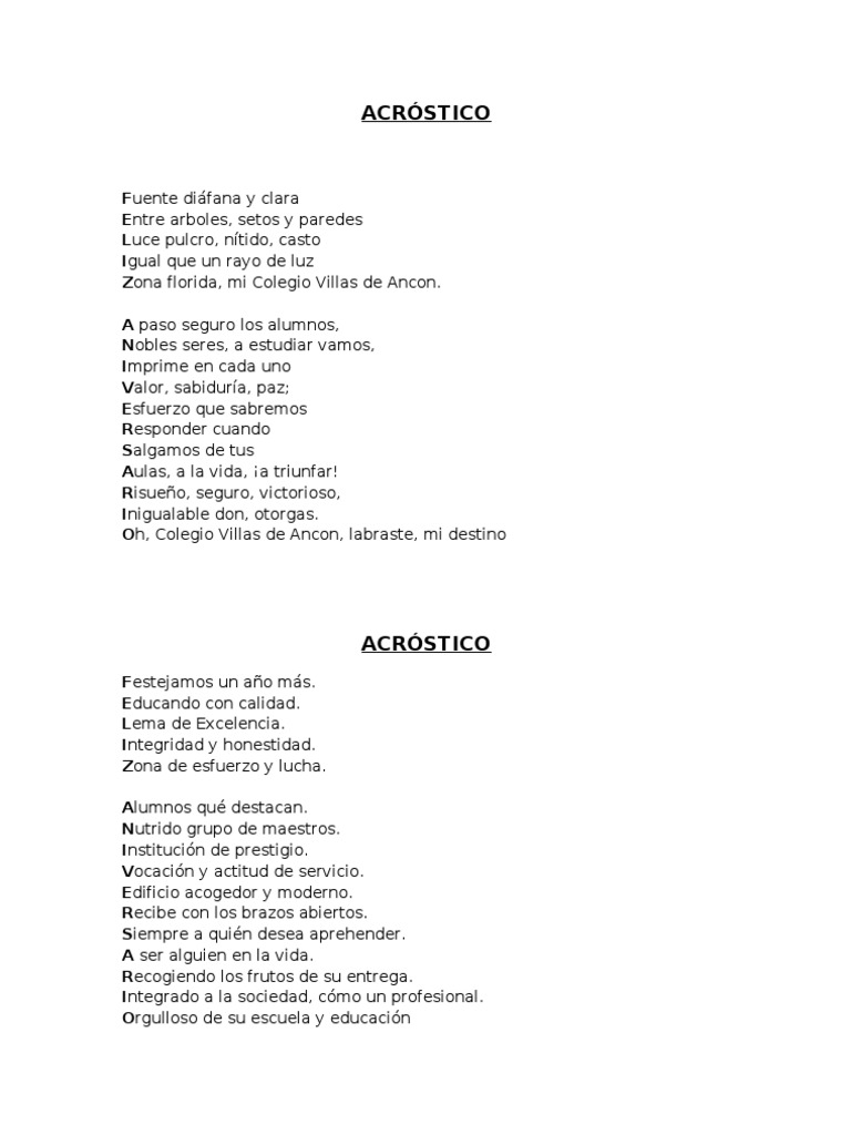 Acróstico