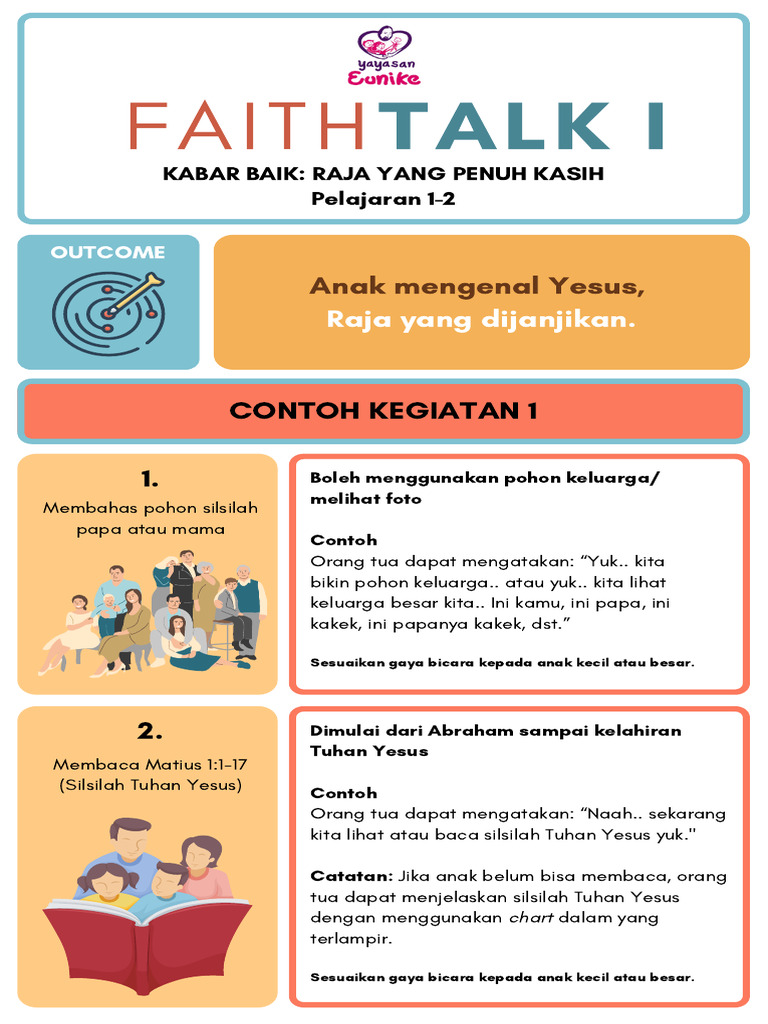 Faith Talk 1 - Matius Pelajaran 1-2 | PDF