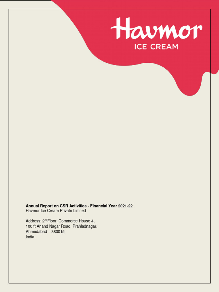 Havmor's CSR Commitment and Impact | PDF | Waste Management | Waste